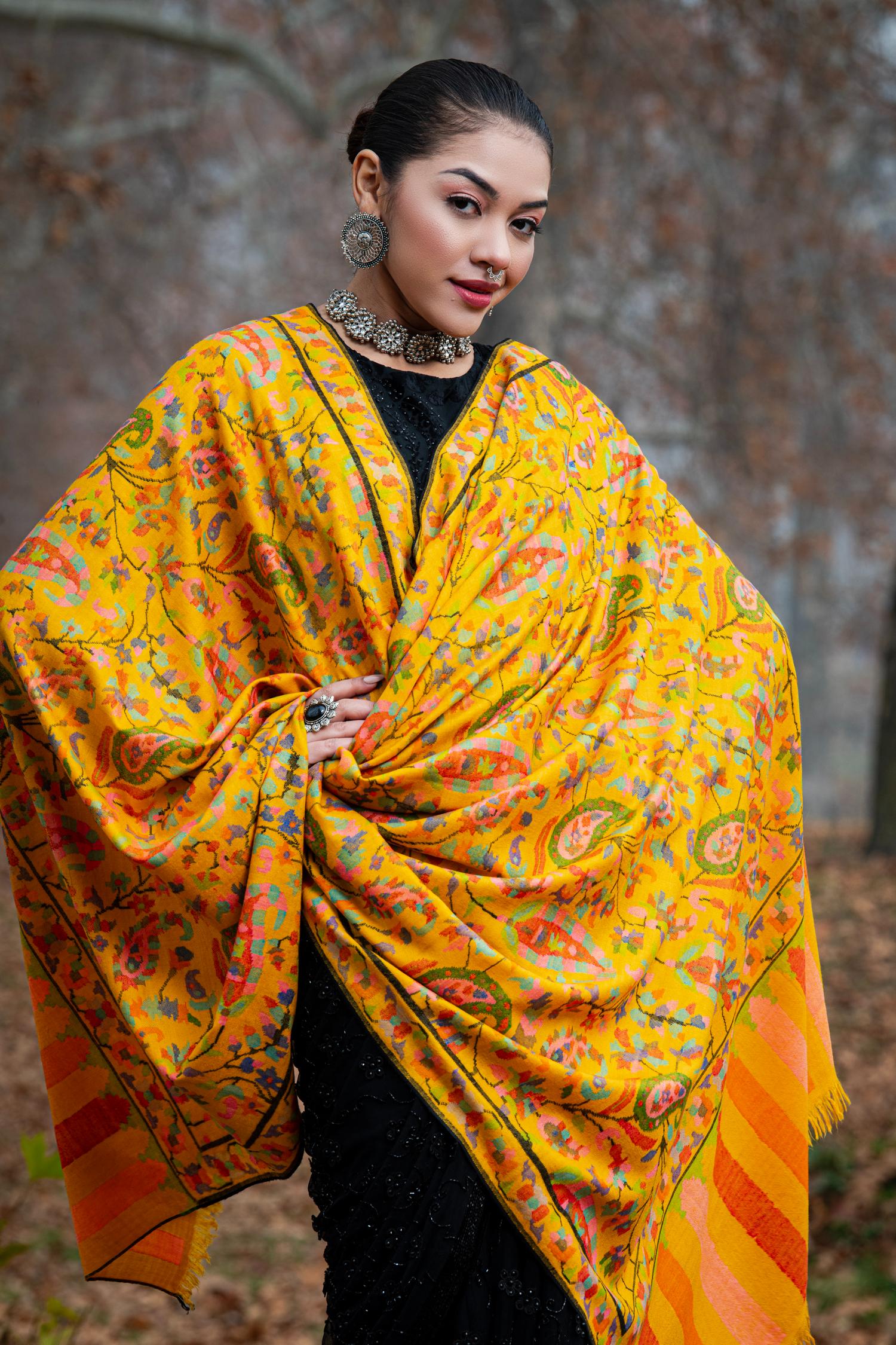 Kashmiri Kani Shawls | Kani Wrap for Women