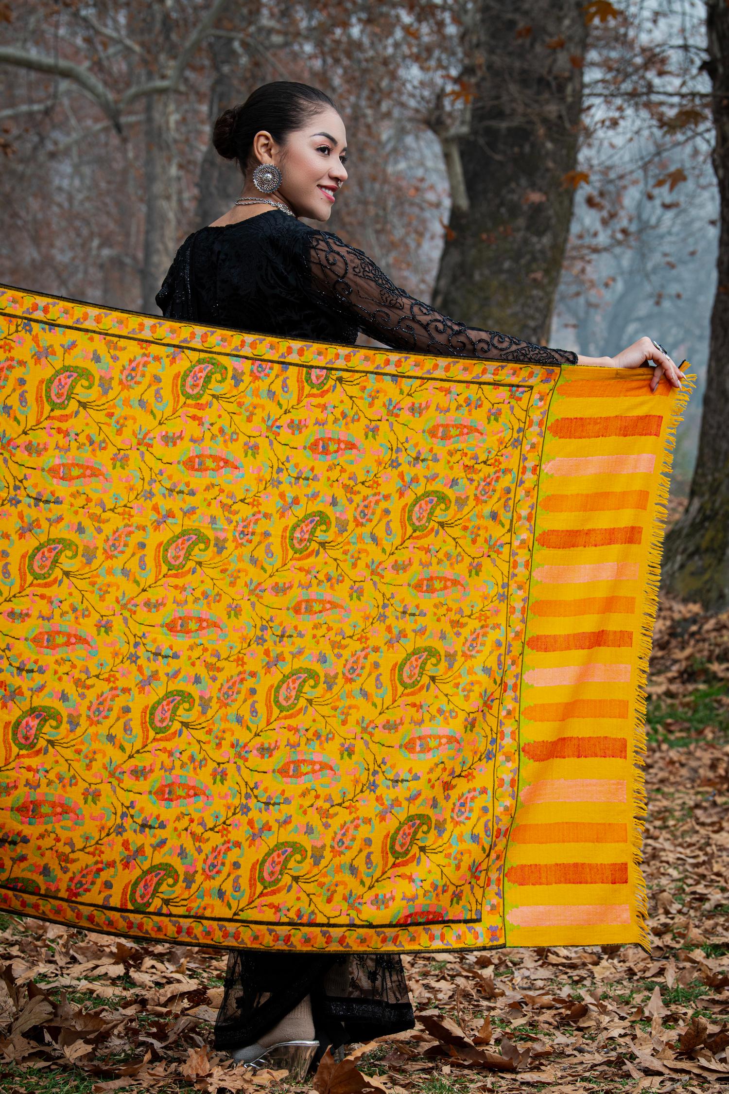 Kashmiri Kani Shawls | Kani Wrap for Women