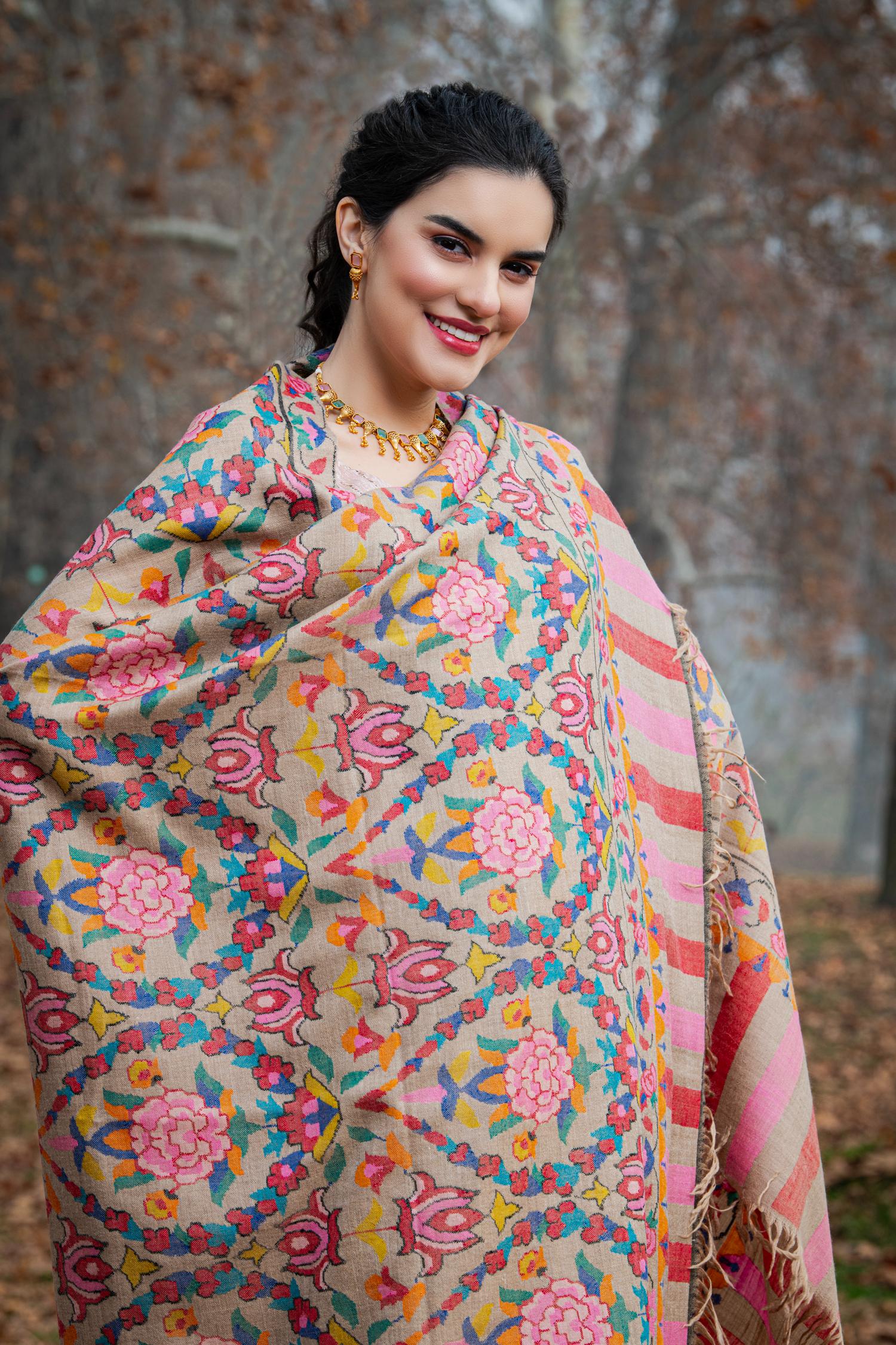 Pashmina Kani Shawls | Traditional Kani Weave