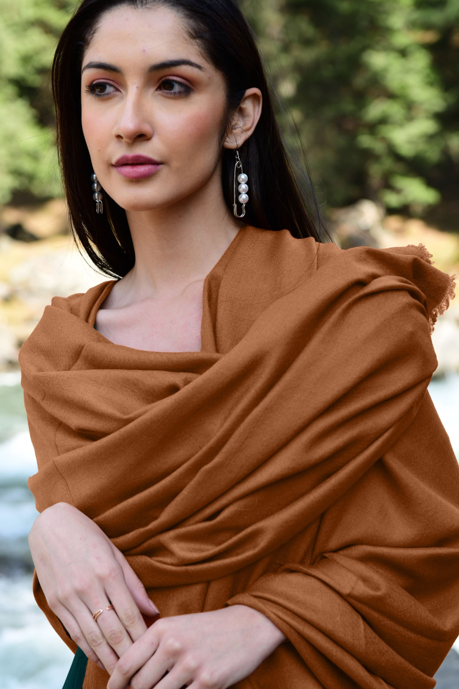 Brown cashmere wrap store