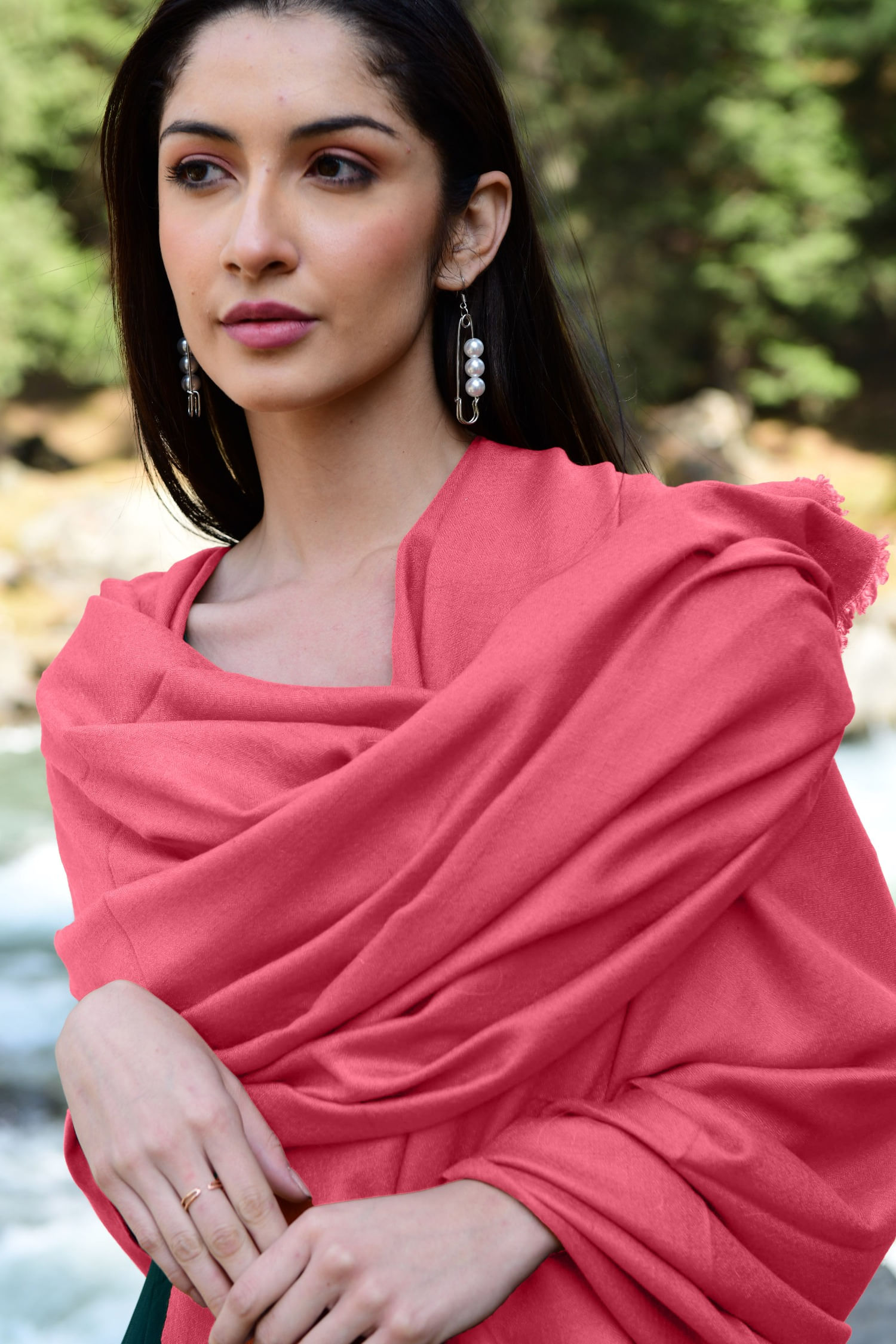 Bubblegum Pink Cashmere Wrap | Ladies Cashmere Wraps