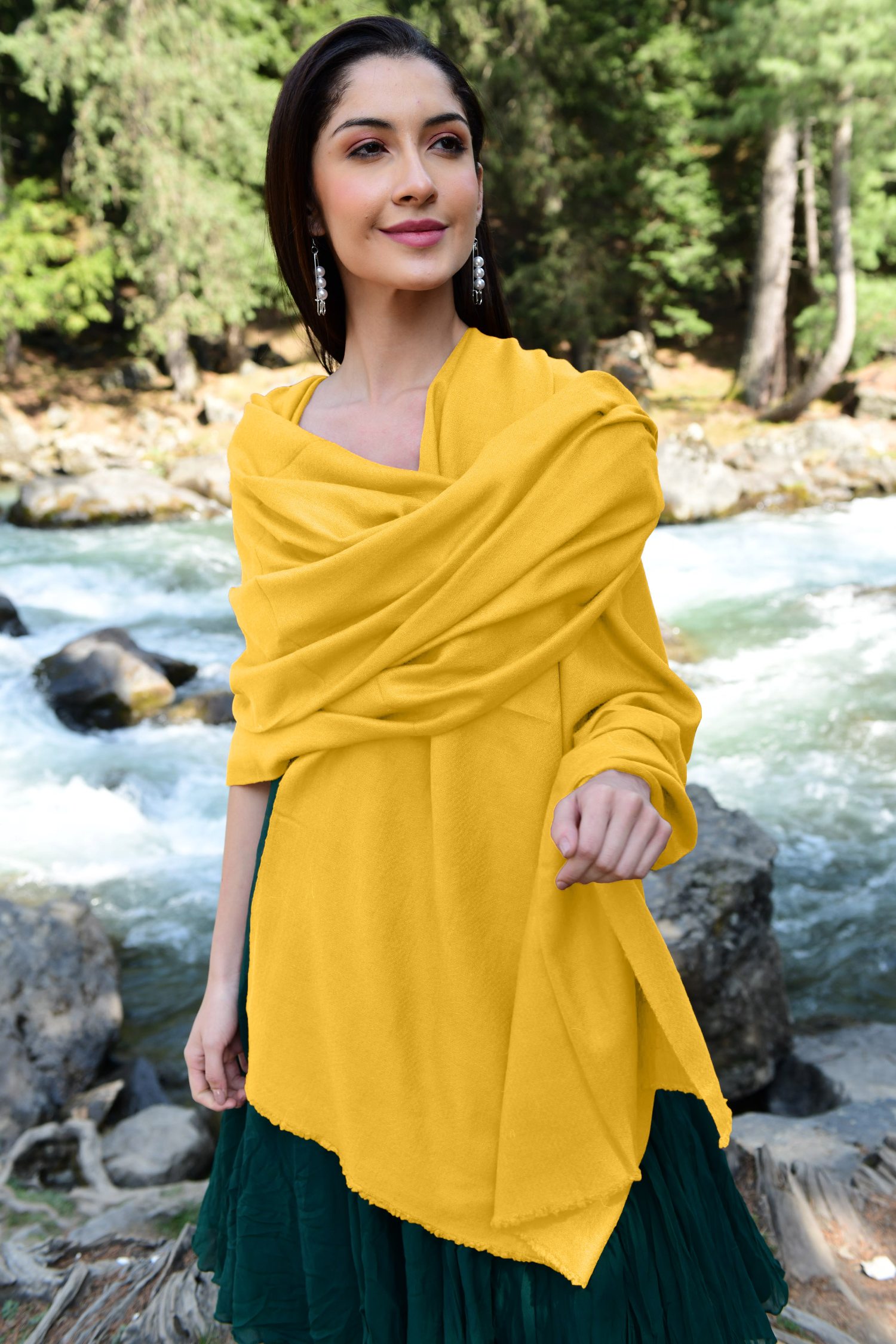 Lemon Yellow Cashmere Wrap | Buy Cashmere Online