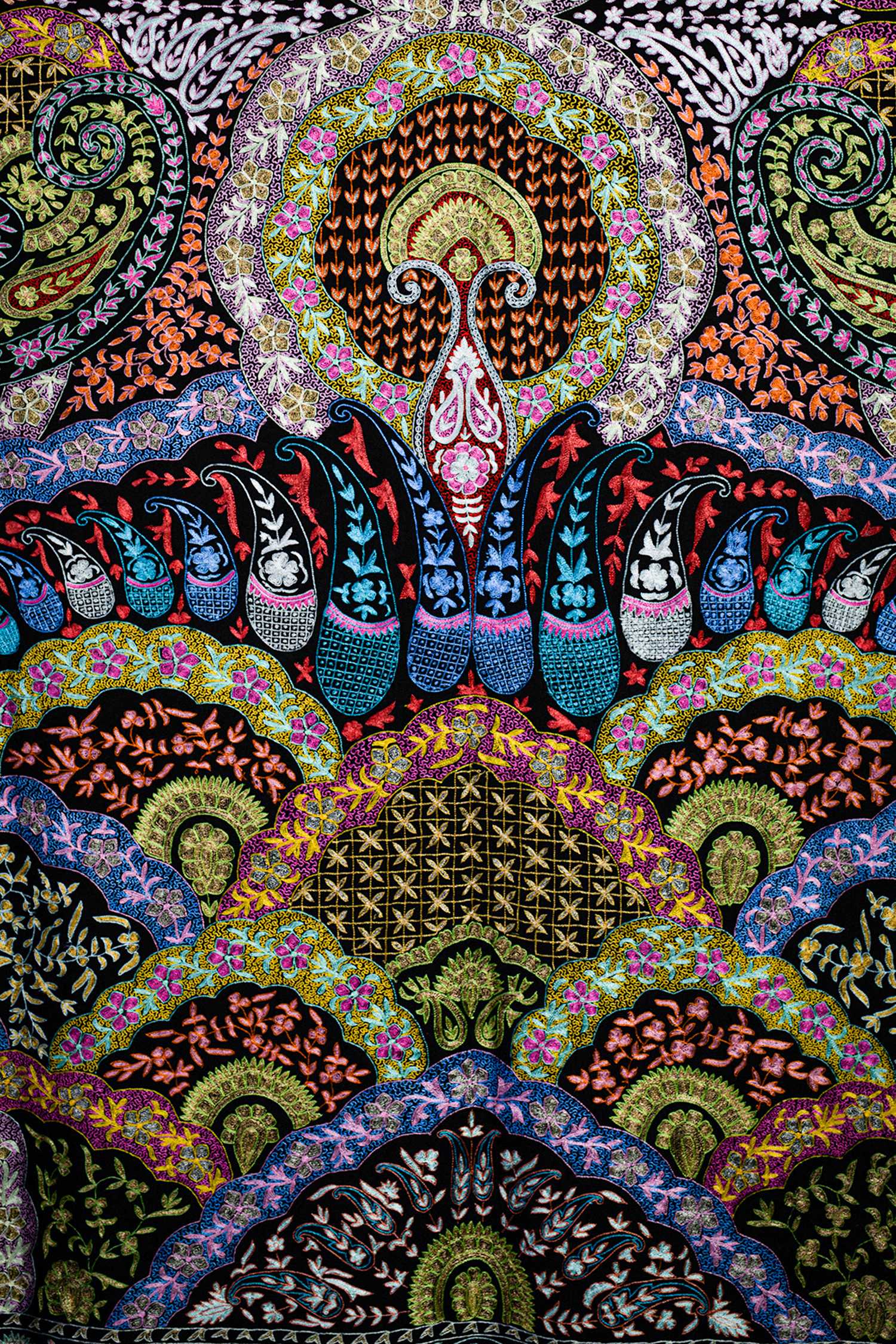 Black Zari Pashmina Shawl | Men's Luxury Fashion