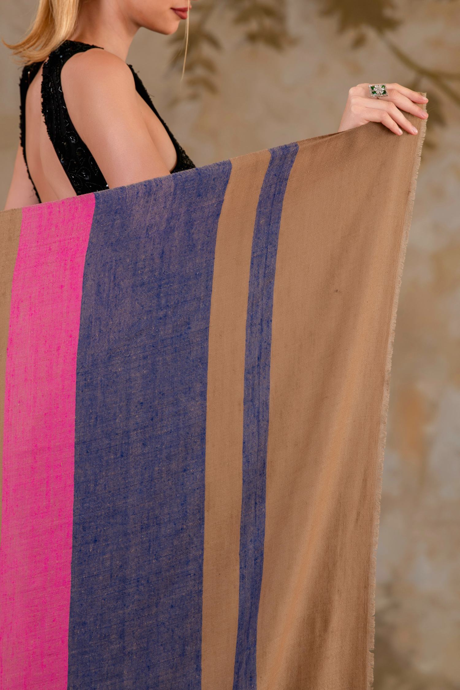 Toosh Pashmina Shawl | Patterned Pashmina Shawl