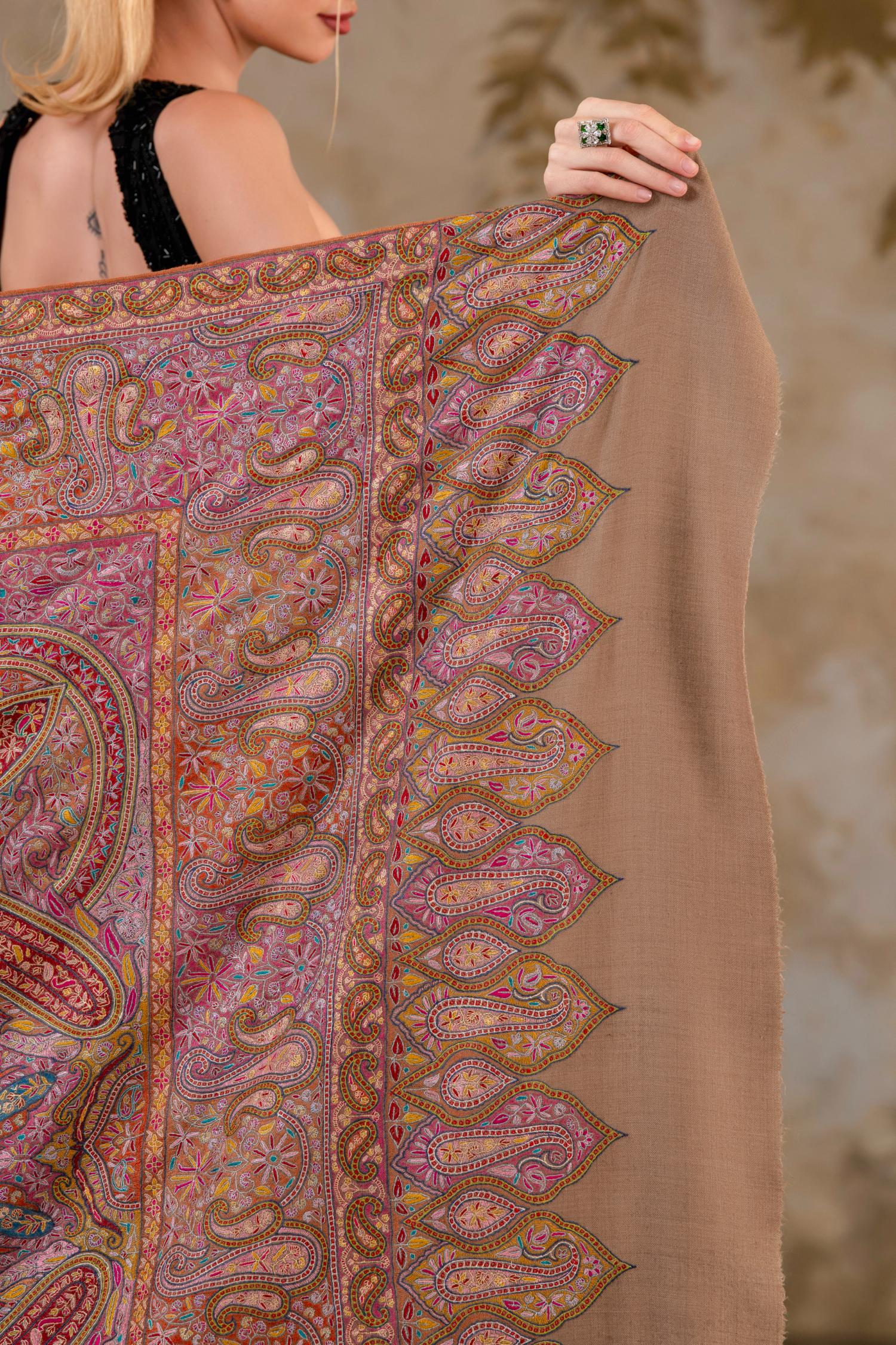 Toosh Pashmina Shawl | Pure Jamawar Pashmina